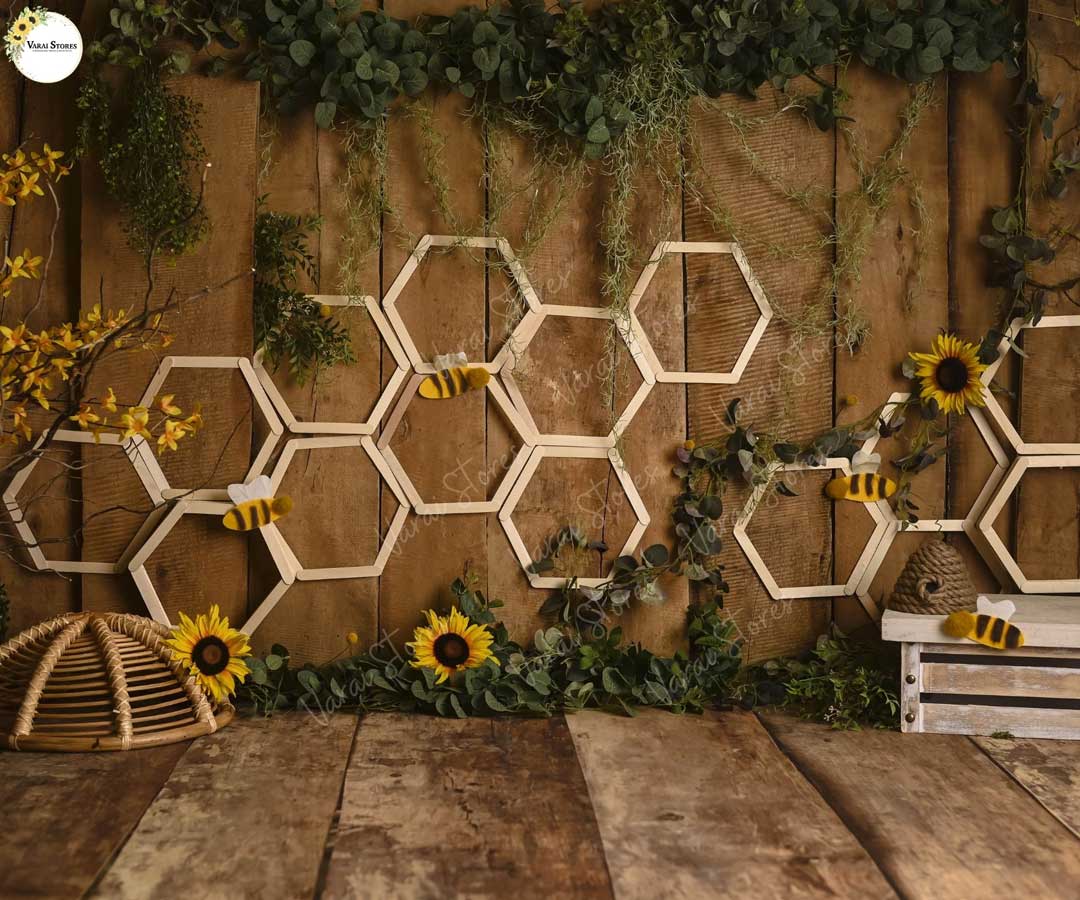 Honeycomb - Printed Baby Backdrop - Fabric (Pre Order)