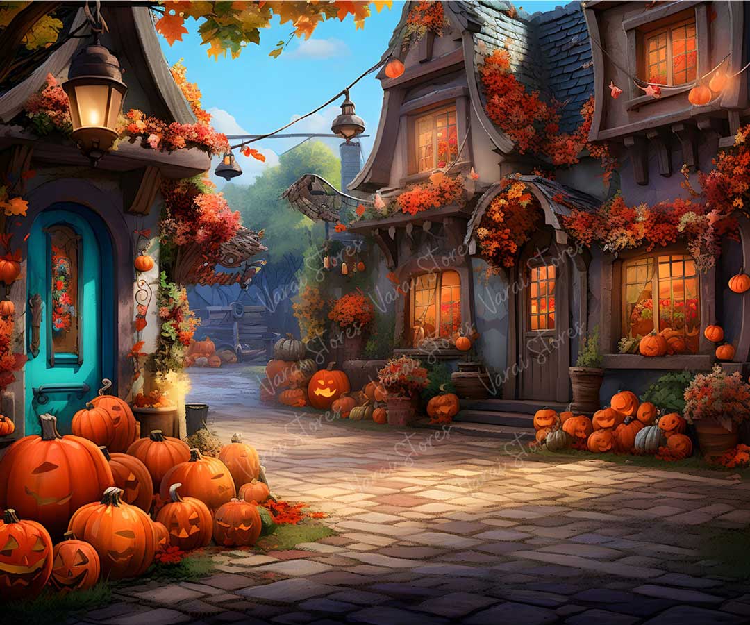 Pumpkin Street - Baby Printed Backdrops - PREMIUM FABRIC