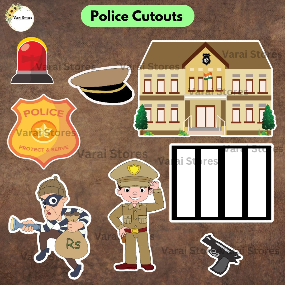 Police Theme Cutouts