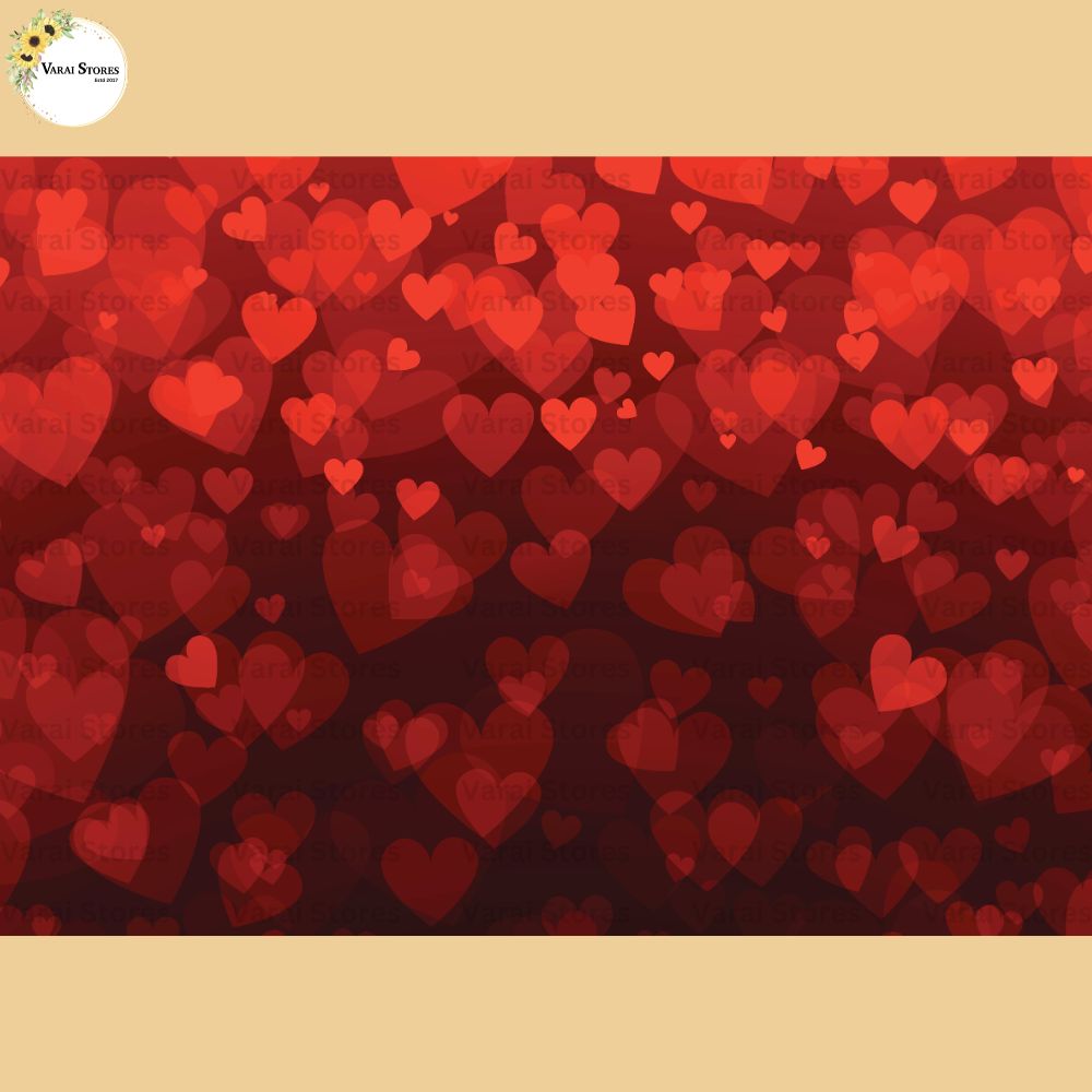 Little Hearts - Baby Printed Backdrops - PREMIUM FABRIC