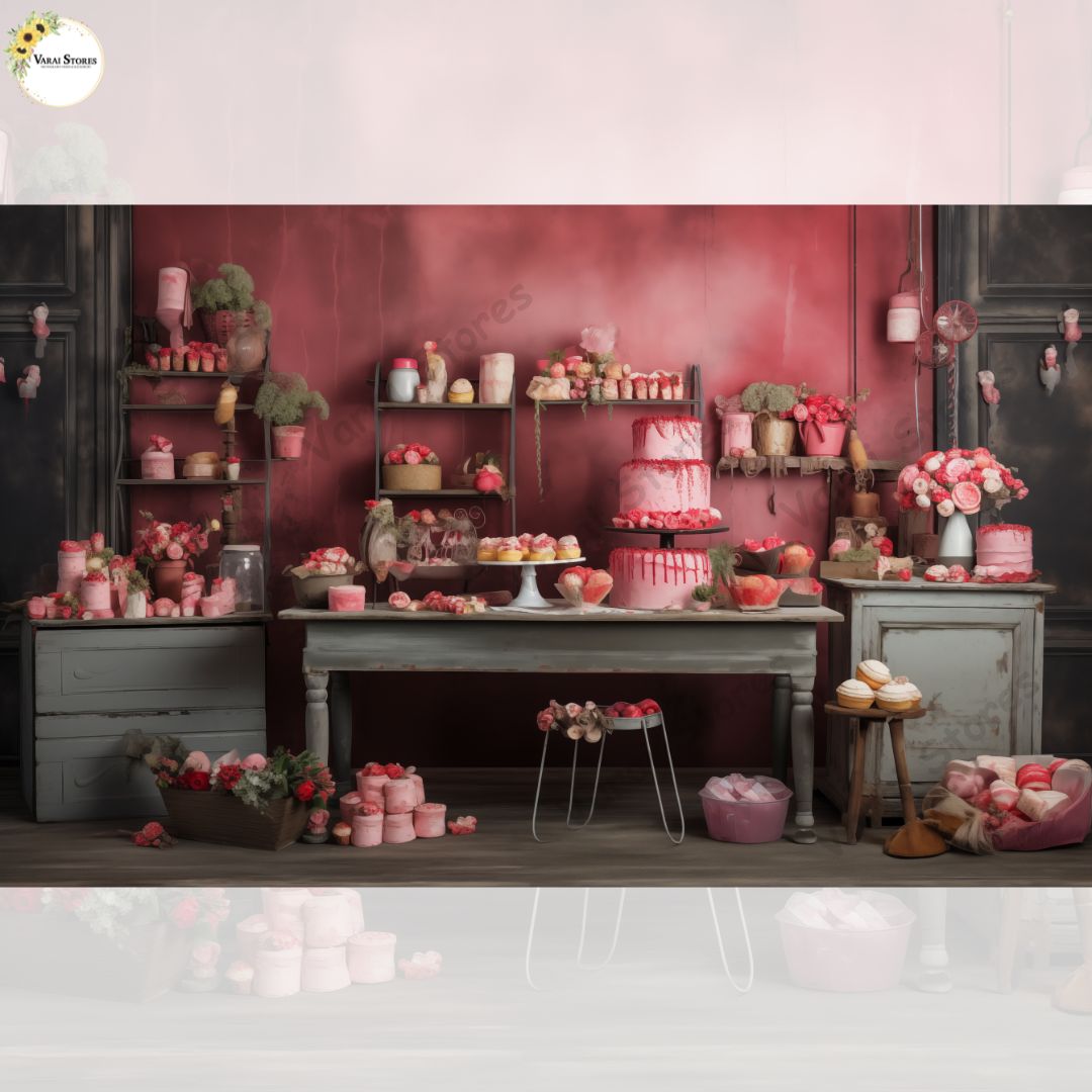 Home Bakery - Baby Printed Backdrops - PREMIUM FABRIC