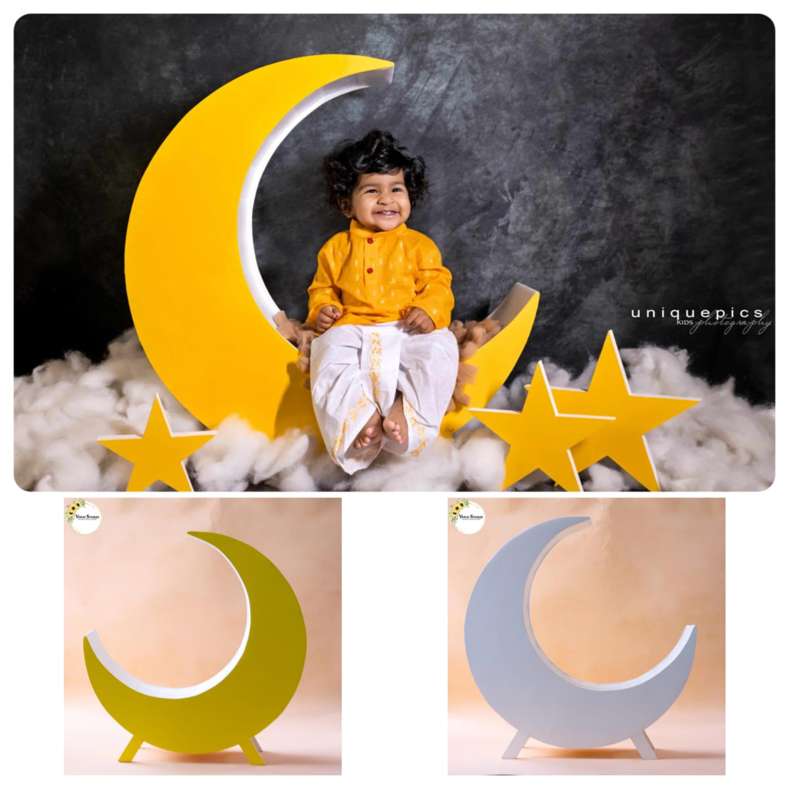 Dual Side Moon Bench - LARGE